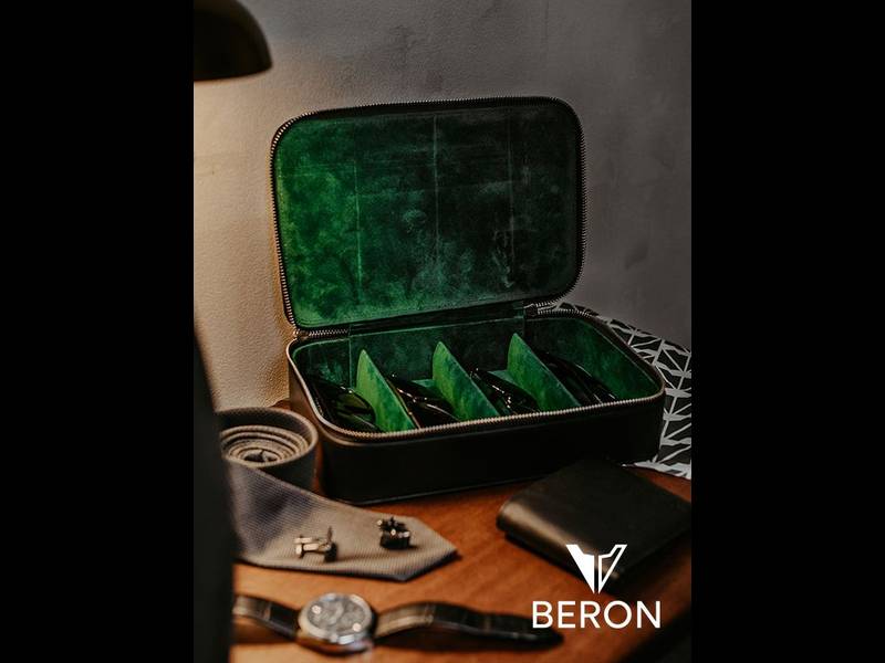 Cestovní pouzdro na brýle Beron - černé